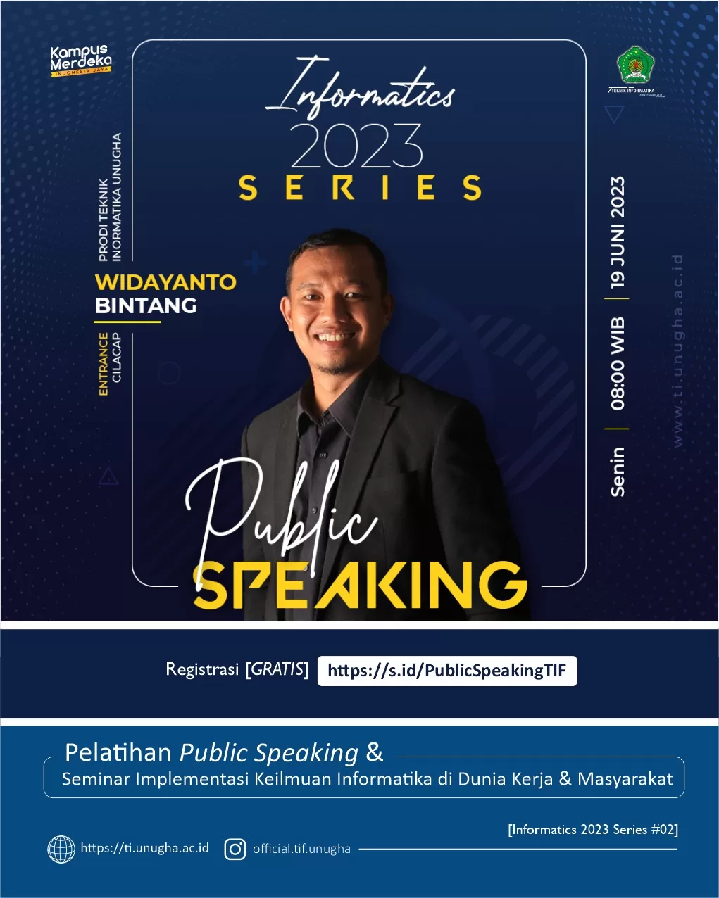 Pelatihan Public Speaking & Seminar Implementasi Informatika